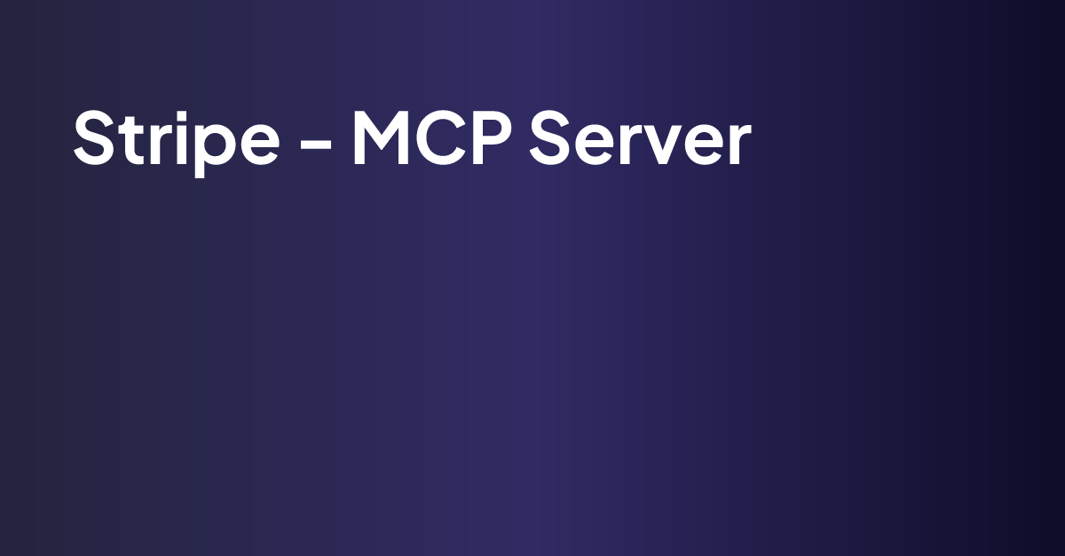 Stripe - MCP Server